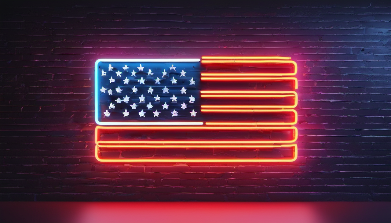 How to Choose the Right Size USA Flag Neon Sign for Your Space – Best ...