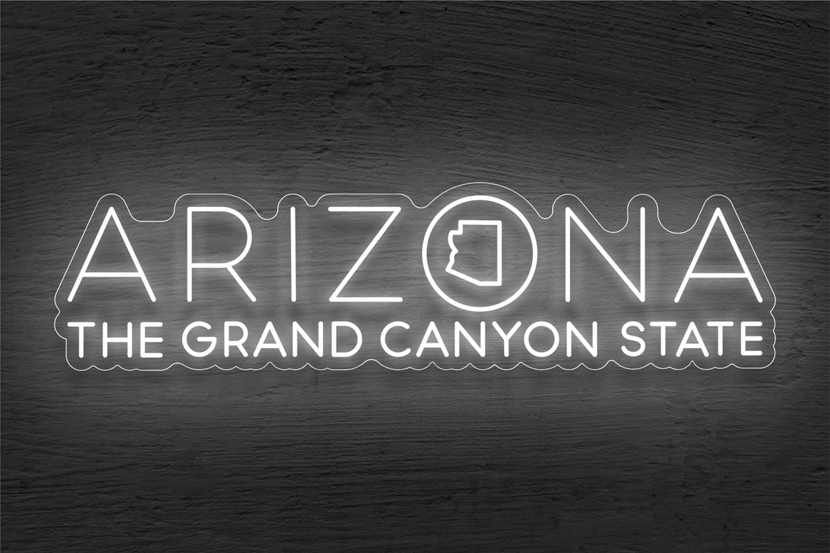 Arizona The Grand Canyon State LED Neon Sign | Best Buy Neon Signs