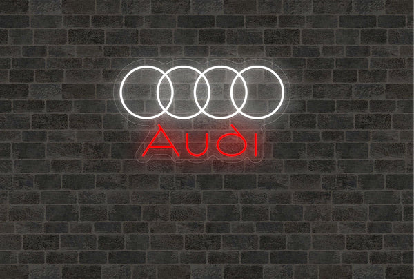 Buy Audi Logo LED Neon Sign | Auto Repair Neon Signs from Best Buy Neon ...