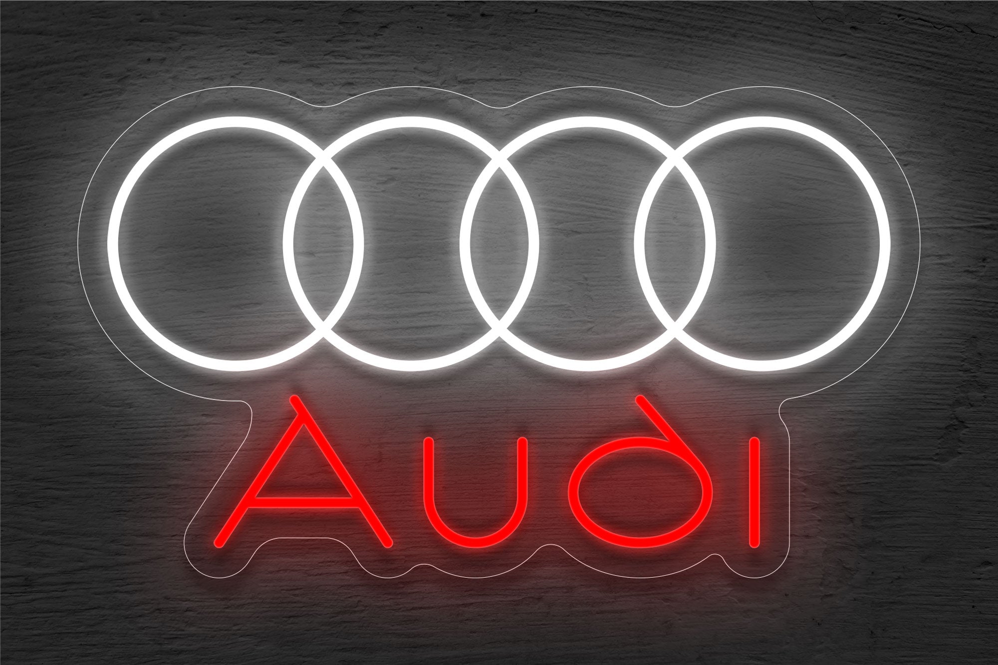 Buy Audi Logo LED Neon Sign | Auto Repair Neon Signs from Best Buy Neon Signs