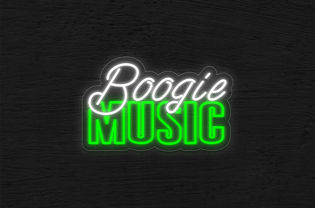 Boogie Music LED Neon Sign | Music Neon Signs | Best Buy Neon Signs