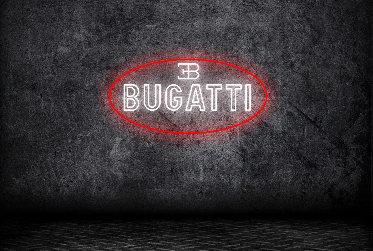 Bugatti Logo LED Neon Sign | Auto Repair Neon Signs | Best Buy Neon Signs