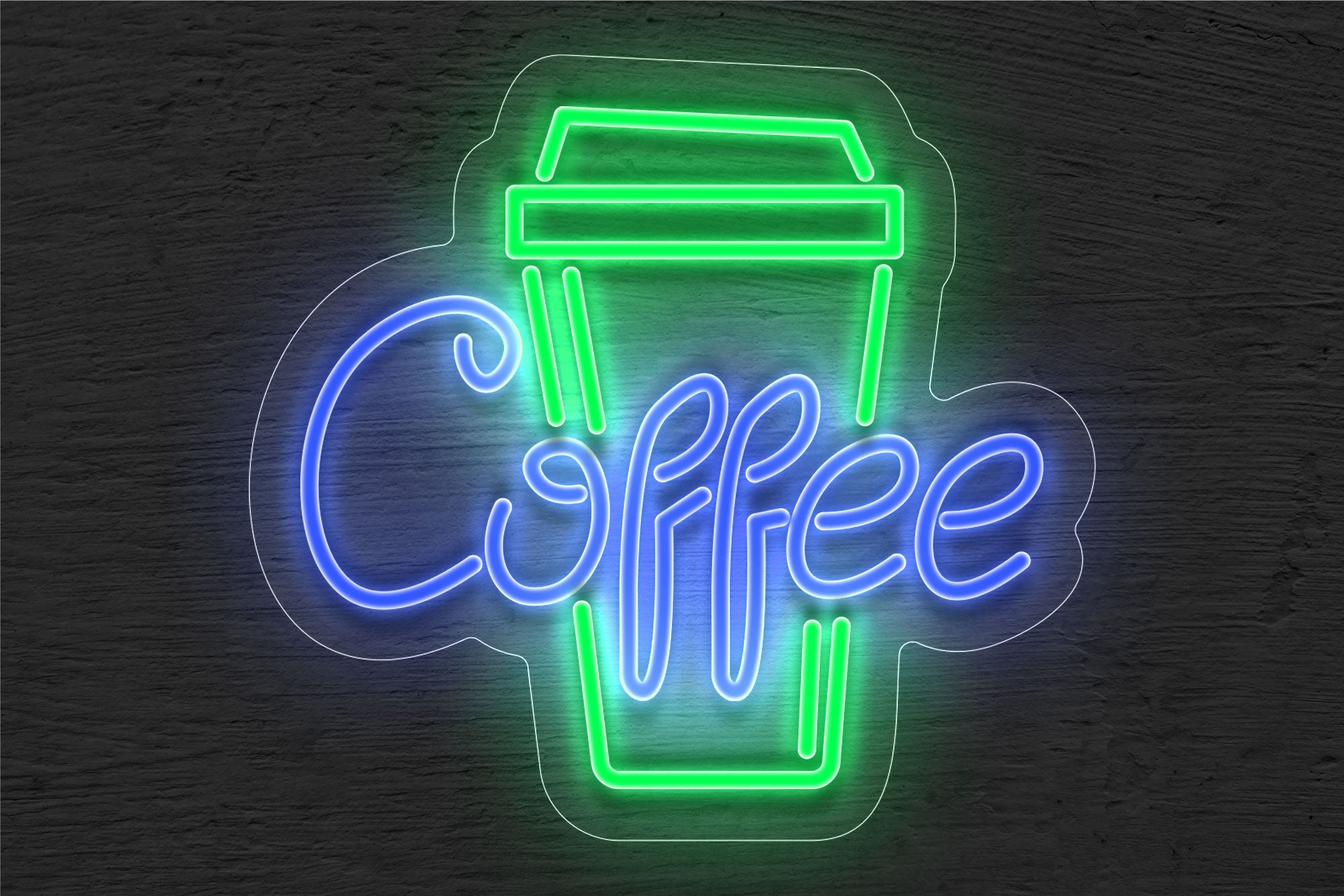 "Coffee" cup LED Neon Sign | Best Buy Neon Signs