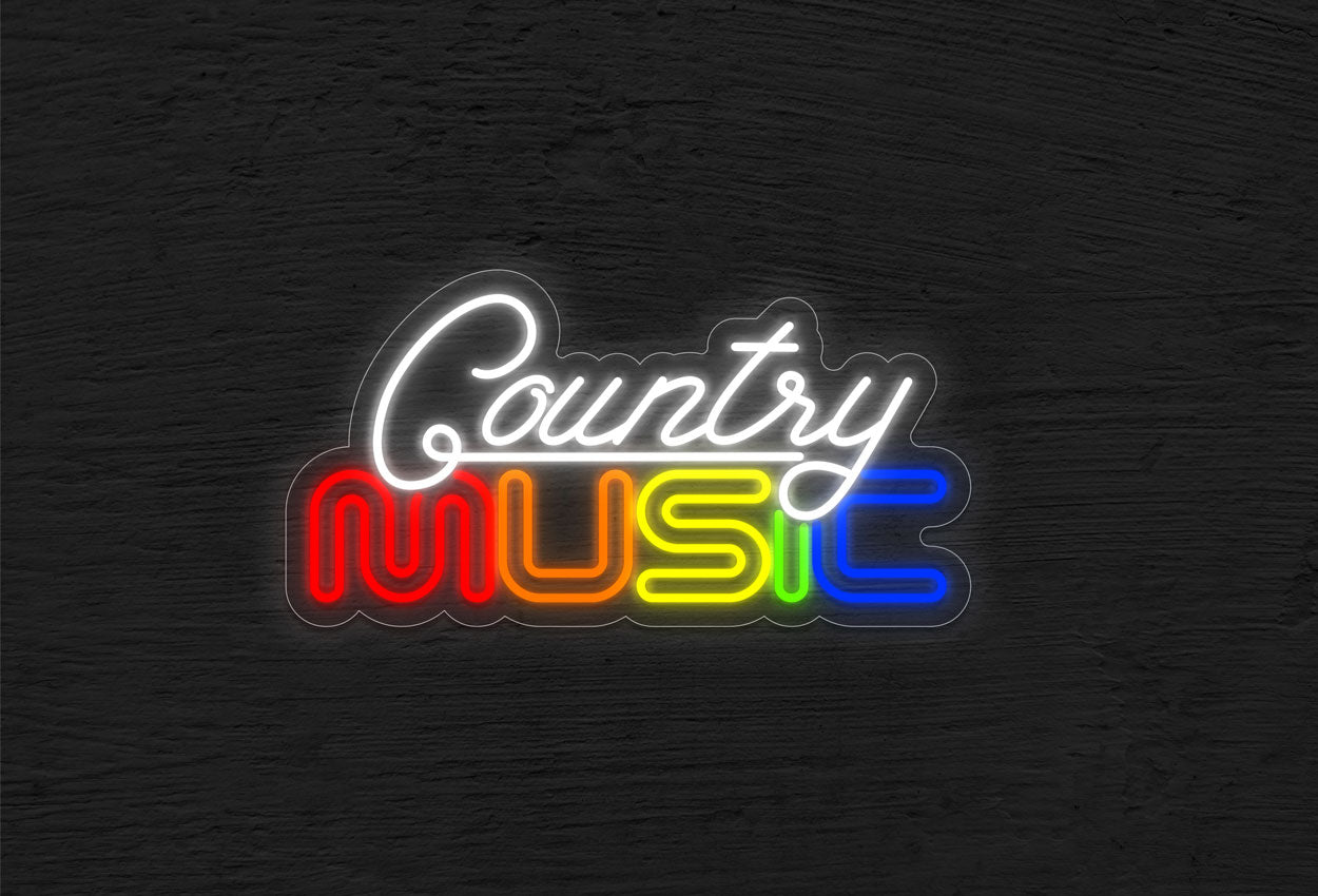 Country Music LED Neon Sign | Music Neon Signs | Best Buy Neon Signs