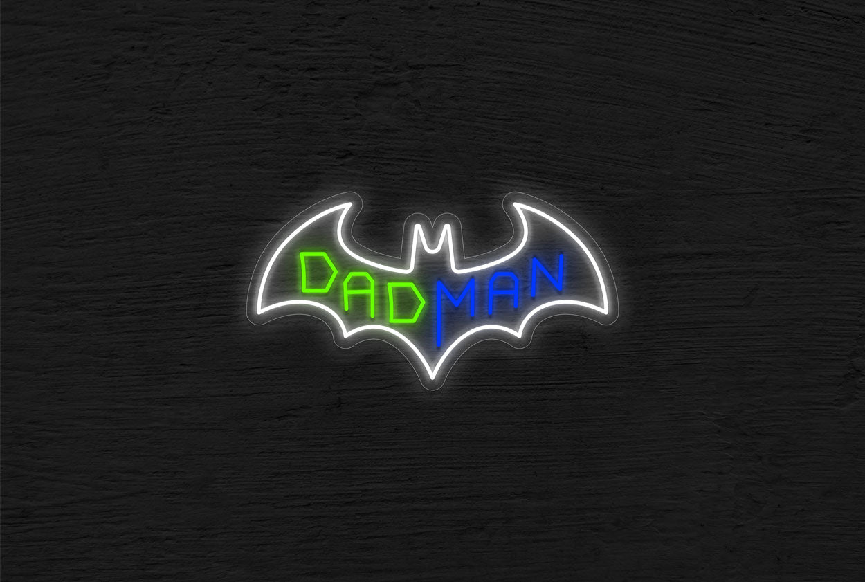 Dadman inside Batman Logo LED Neon Sign | Holiday Neon Signs | Best Buy ...