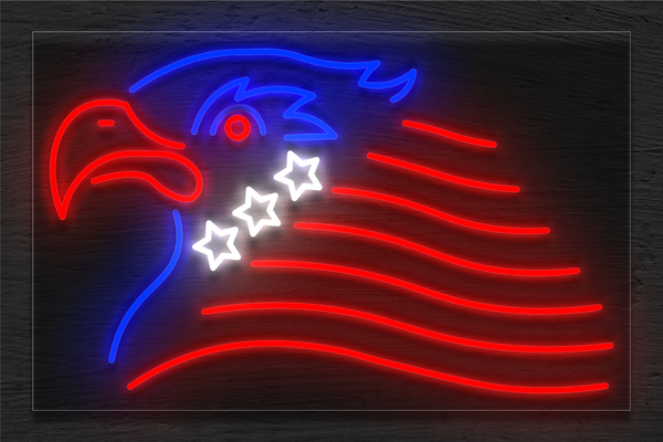 Eagle Flag USA LED Neon Sign | Best Buy Neon Signs