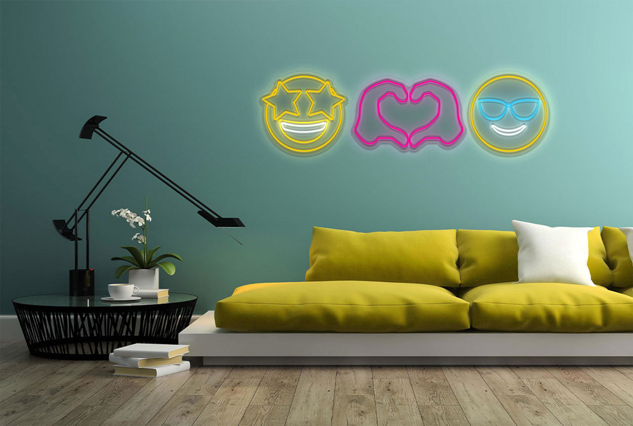 Buy Amazed Emoji LED Neon Sign | Emoji Neon Signs from Best Buy Neon Signs