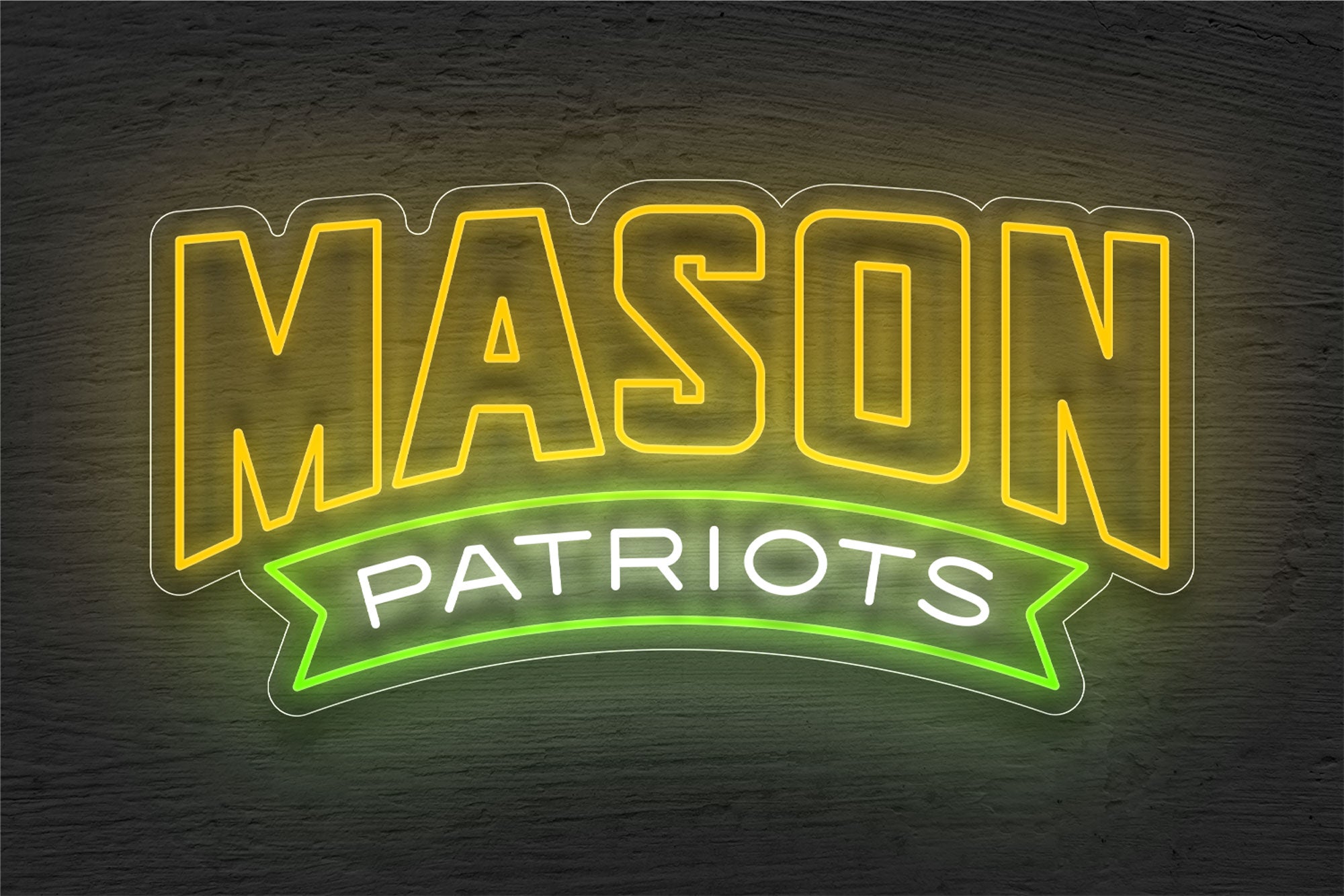 George Mason Patriots Men's Basketball LED Neon Sign | Sports Neon ...