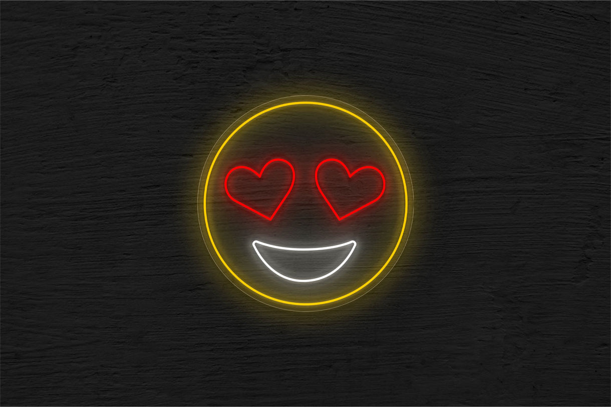 Buy Heart Eye Emoji Emoji LED Neon Sign | Best Selling Neon Signs from ...
