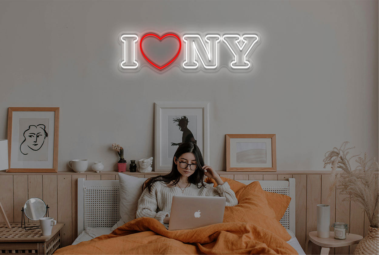 I Love NY LED Neon Sign | USA Neon Signs | Best Buy Neon Signs
