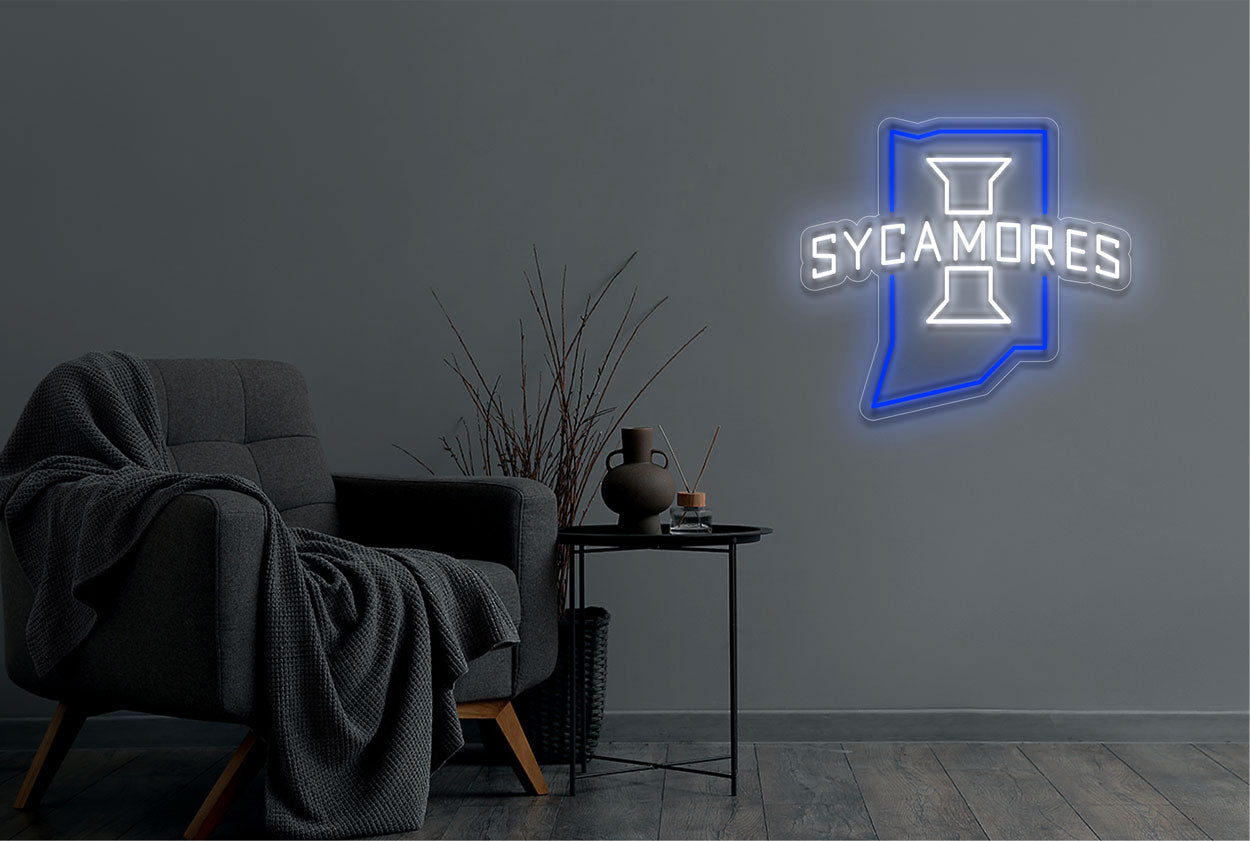Indiana State Sycamores Men's Basketball LED Neon Sign | Sports Neon ...