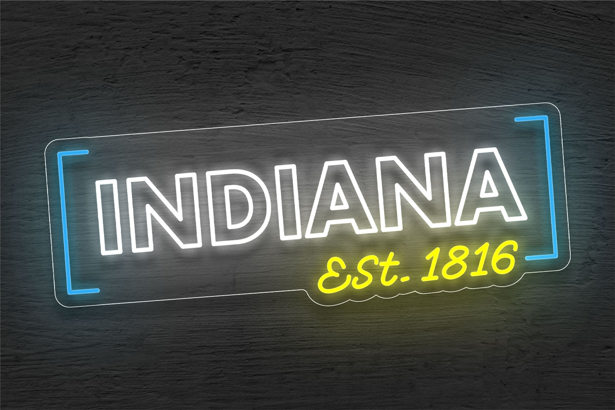 Indiana Est 1813 LED Neon Sign | Best Buy Neon Signs