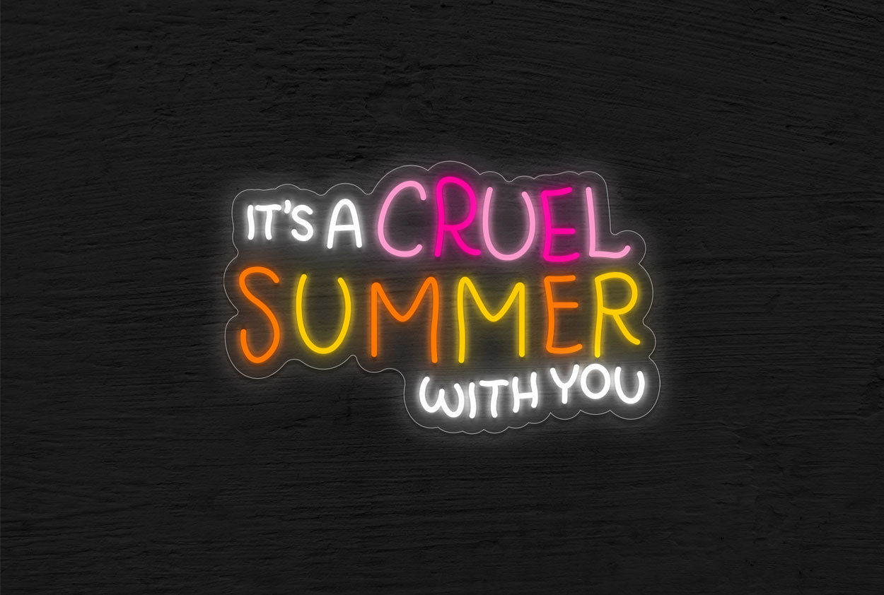 It's a cruel summer with you LED Neon Sign | Music Neon Signs | Best ...