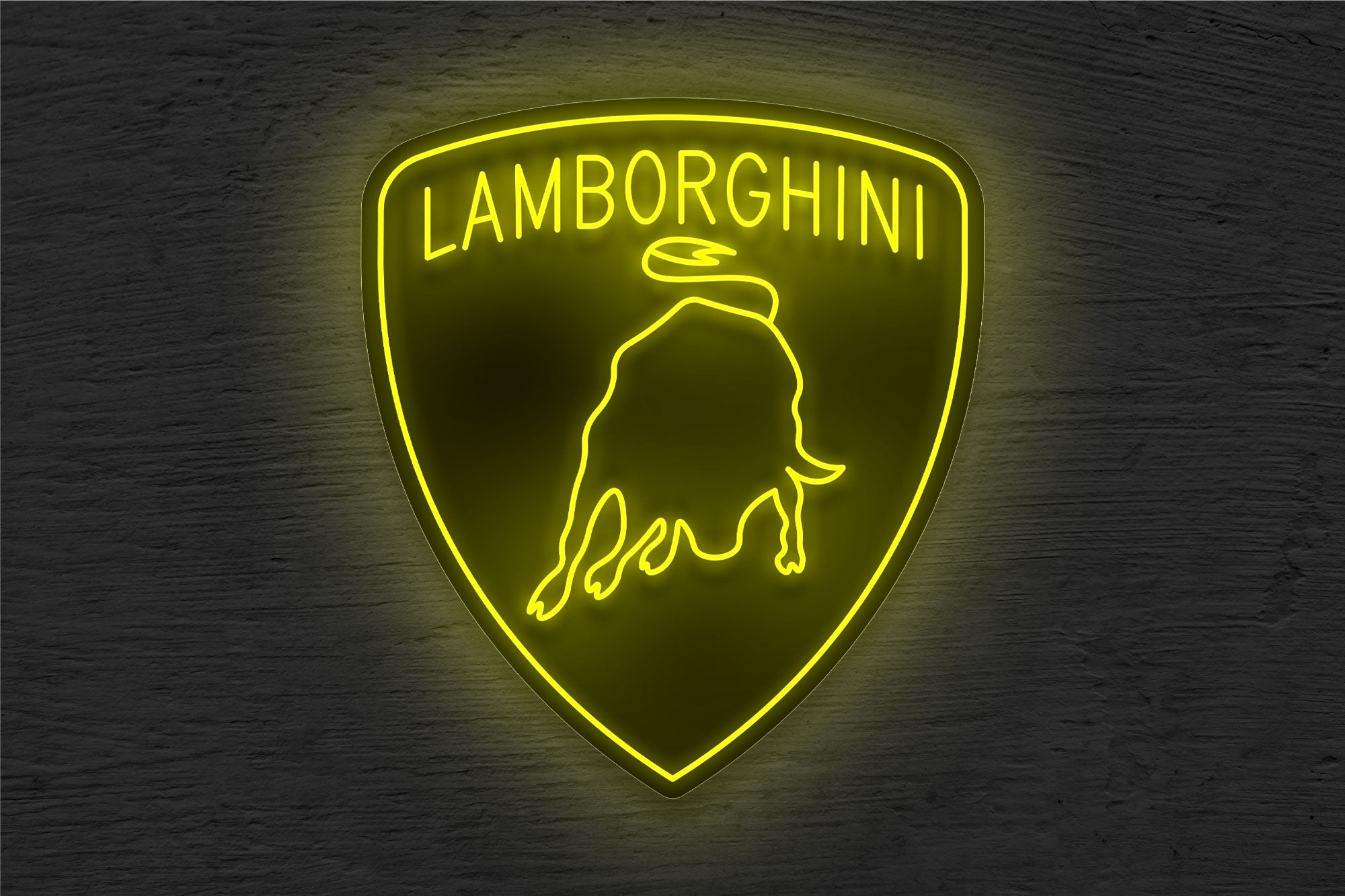 Buy Lamborghini Logo LED Neon Sign | Auto Repair Neon Signs from Best Buy Neon Signs