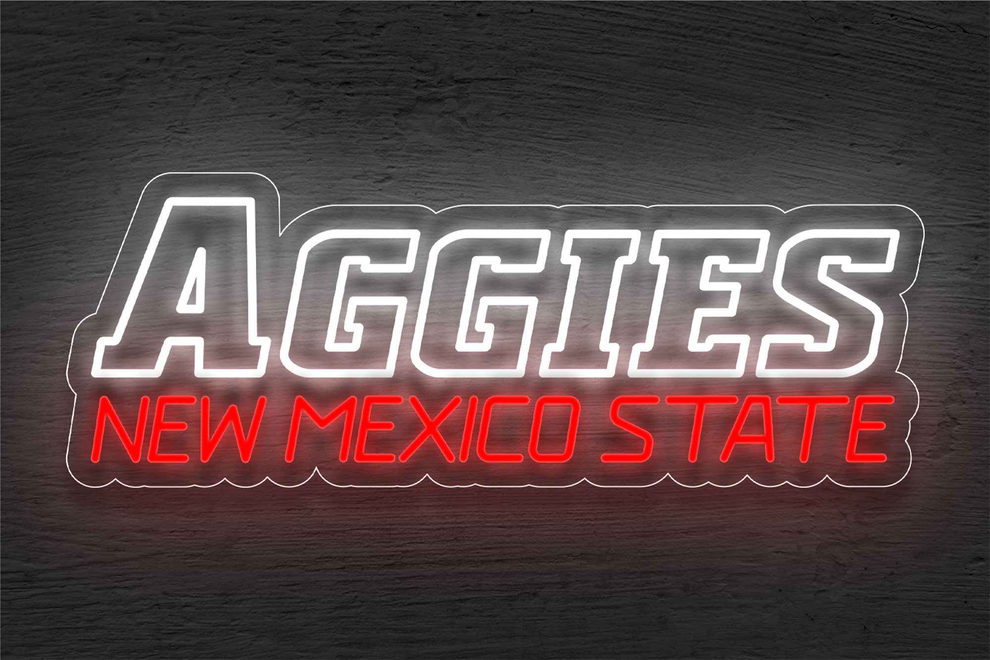 New Mexico State Aggies Men's Basketball LED Neon Sign | Sports Neon ...