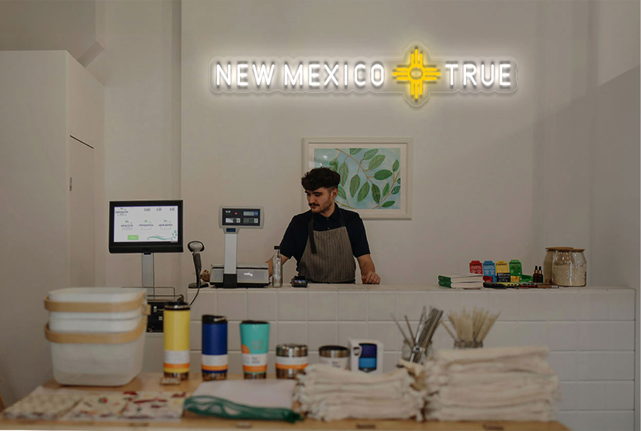 New Mexico Logo True LED Neon Sign | USA Neon Signs | Best Buy Neon Signs