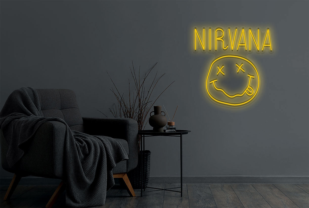 Nirvana and Logo LED Neon Sign | Music Neon Signs | Best Buy Neon Signs