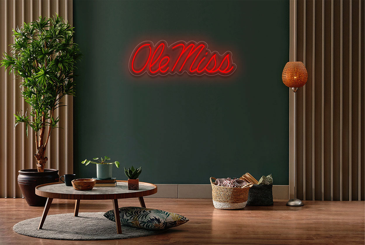 Ole Miss Basketball LED Neon Sign | Sports Neon Signs | Best Buy Neon Signs