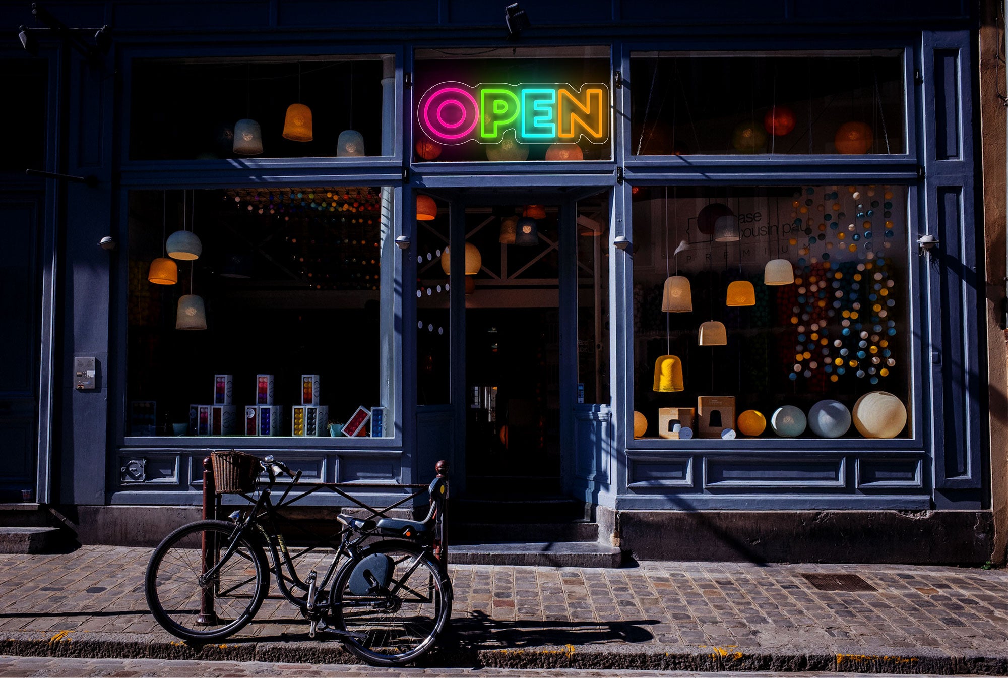 Multi-color and Double Stroke OPEN LED Neon Sign | Open Neon Signs ...