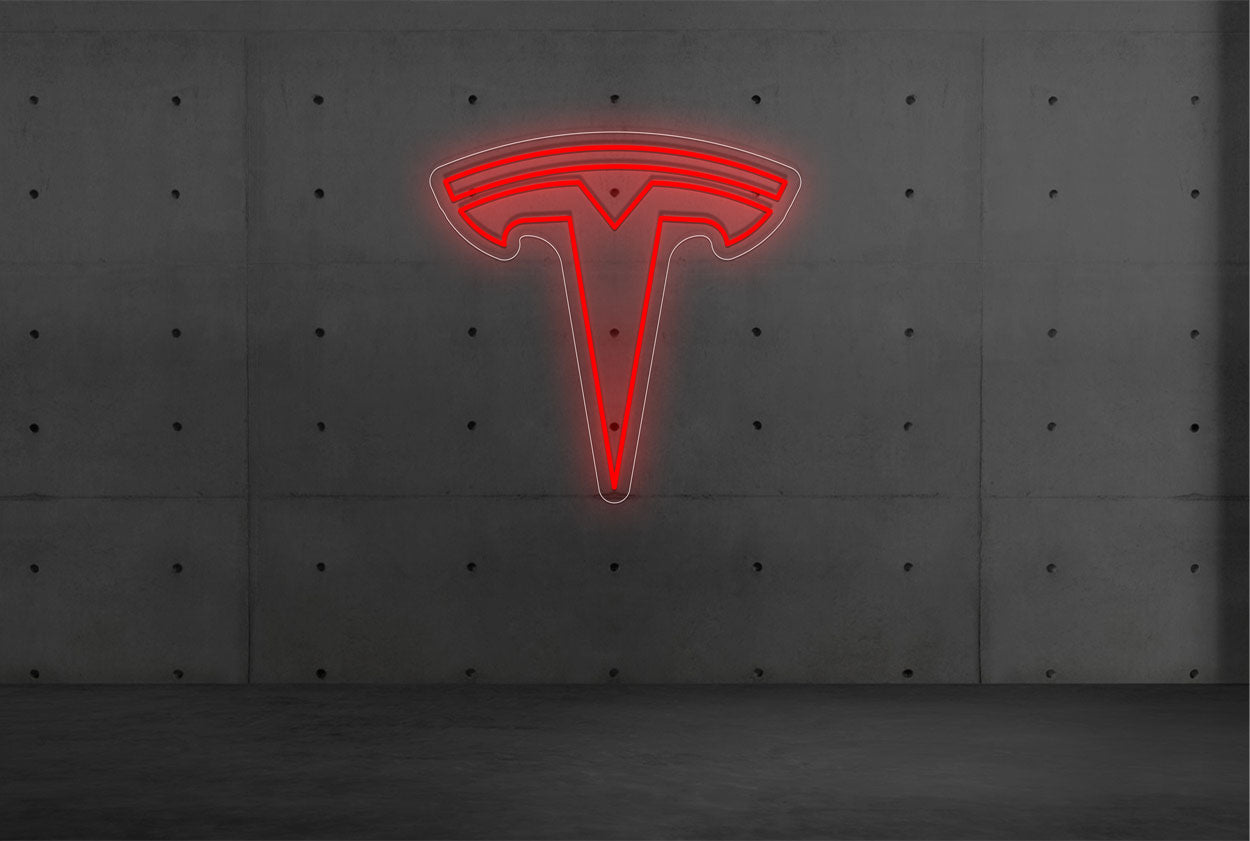 Tesla Logo LED Neon Sign | Auto Repair Neon Signs | Best Buy Neon Signs