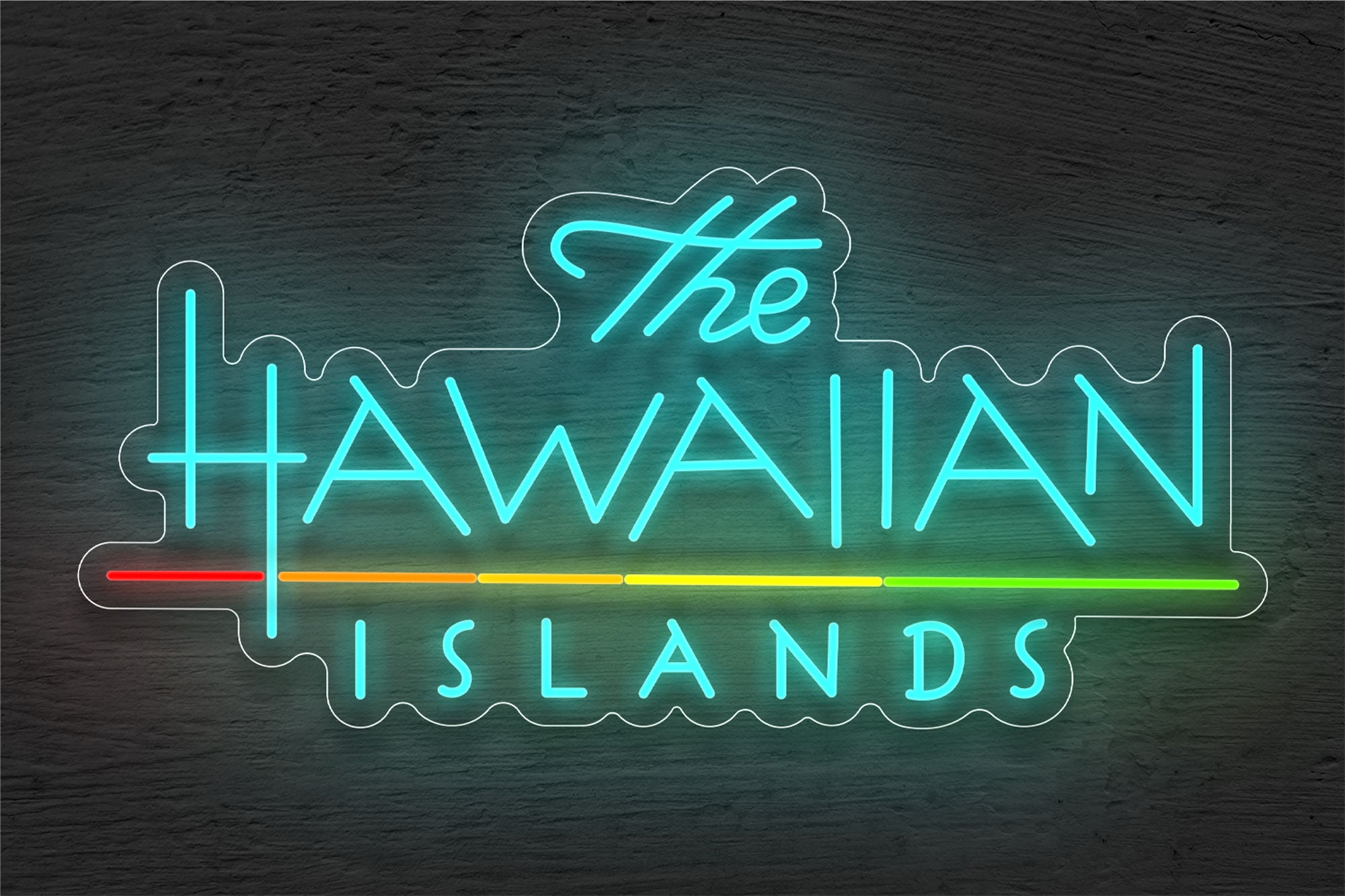 The Hawaiian Islands LED Neon Sign | Best Buy Neon Signs