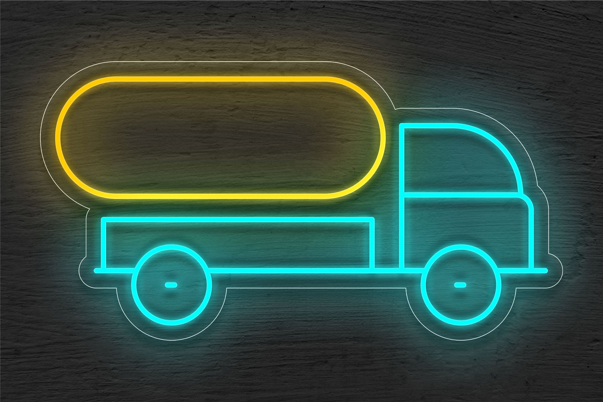 Tank Truck Logo LED Neon Sign | Best Buy Neon Signs