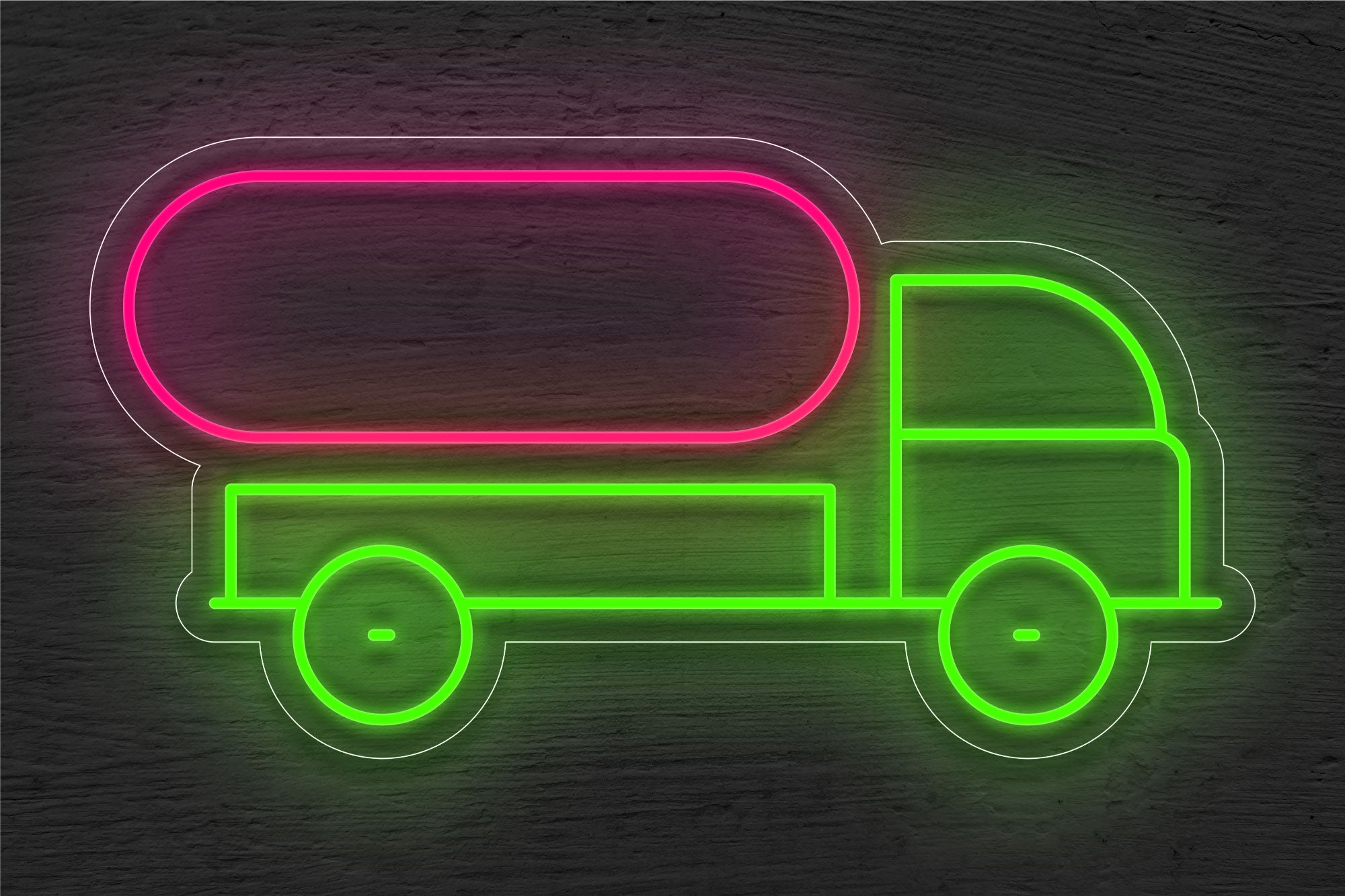 Tank Truck Logo LED Neon Sign | Best Buy Neon Signs