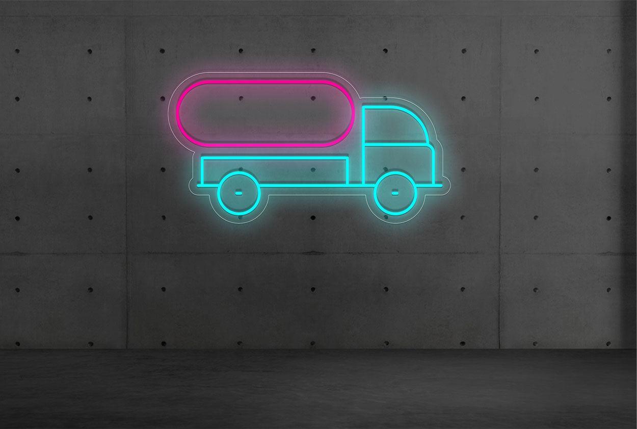 Tank Truck Logo LED Neon Sign | Best Buy Neon Signs