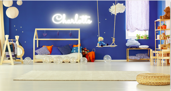 Buy "Charlotte" Baby Name LED Neon Sign | Baby Girl Names Neon Signs ...